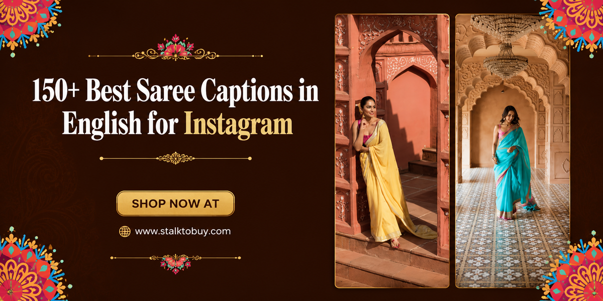 150+ Best Saree Captions in English for Instagram